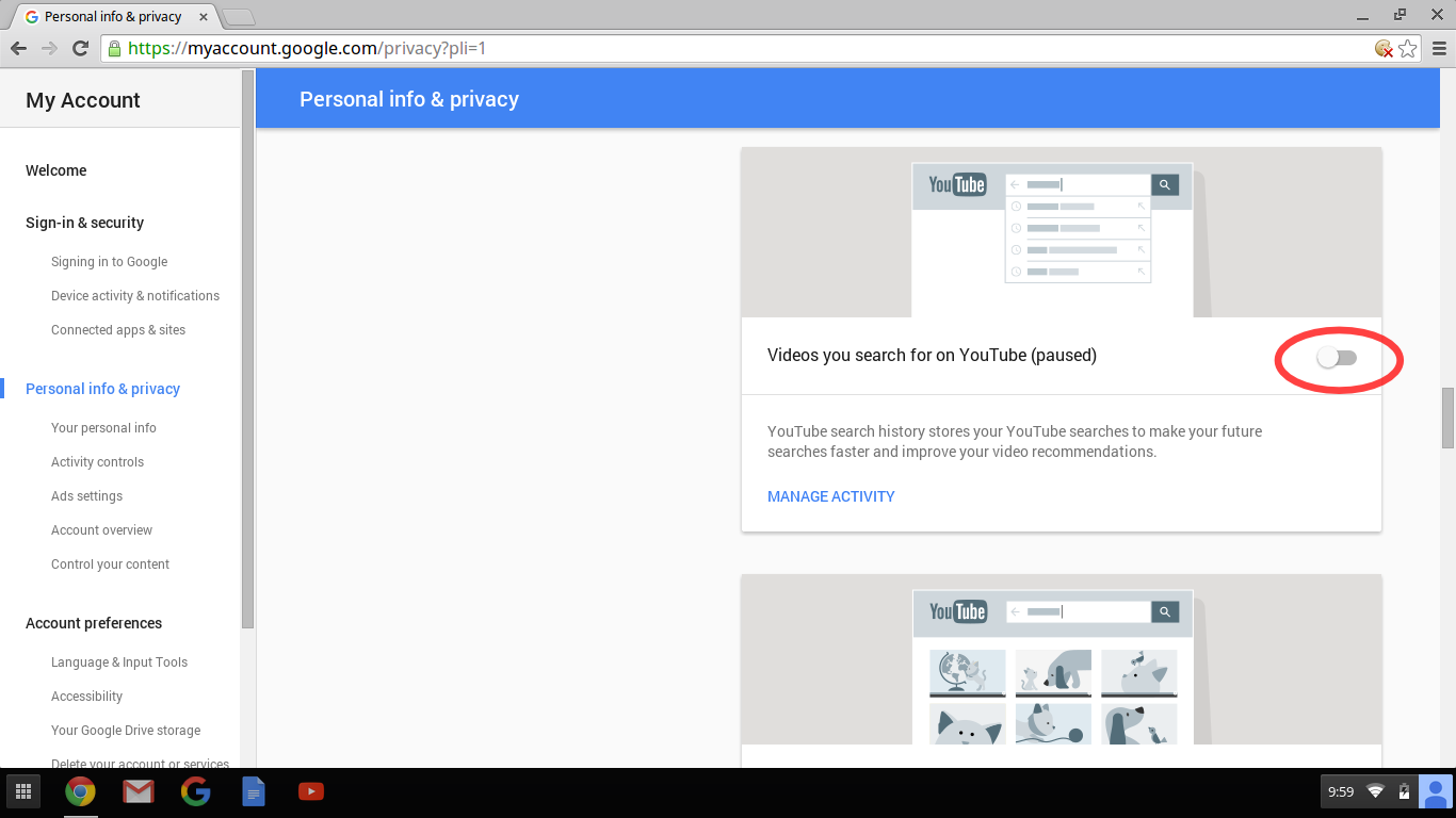 Guide to Google Account Privacy Settings for Students | Electronic ...